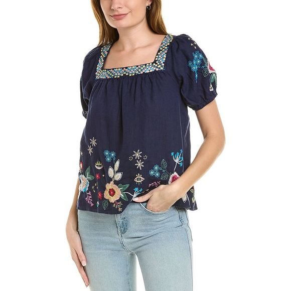 Johnny Was | Tops | Johnny Was Martine Wander Linen Top | Poshmark